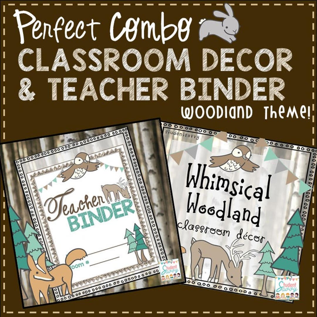 Woodland Teacher Binder 2019-2020 & Classroom Decor - Etsy