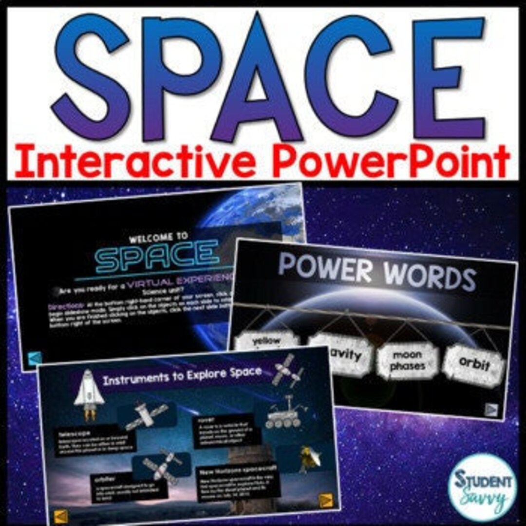 Space Powerpoint and Google Slides - Interactive Astronomy Earth ...