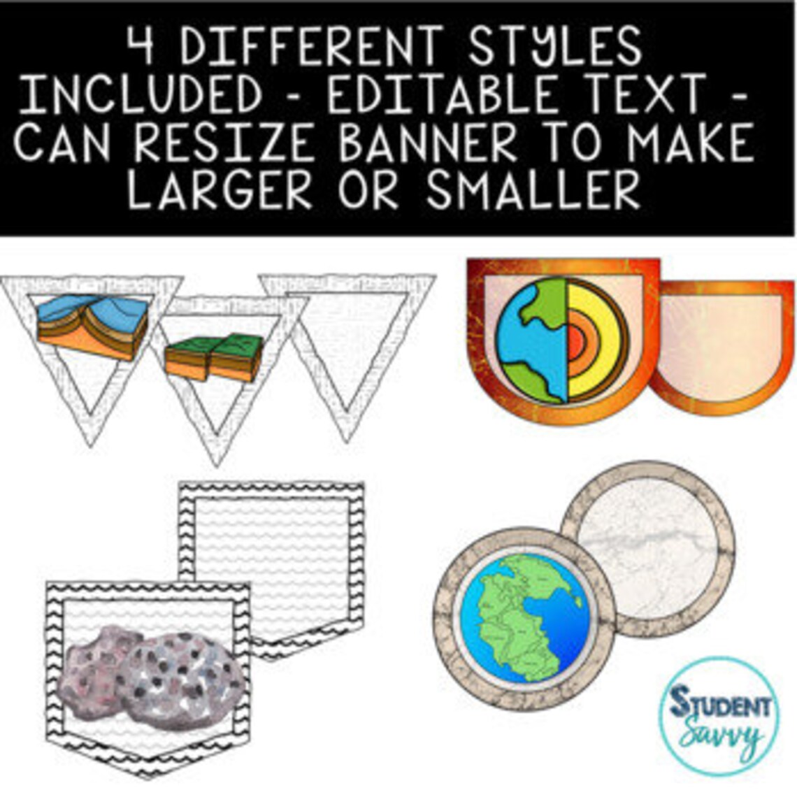 Plate Tectonics Banners Printable Earthquakes Science Classroom Decor ...