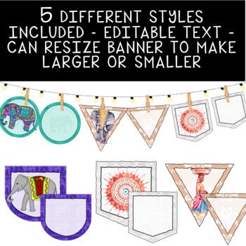 Ancient India Banners Printable India History Classroom Decor Editable ...