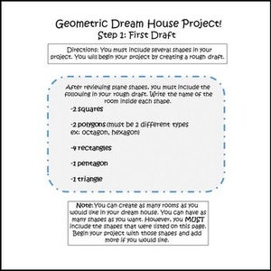 Geometry Project Dream House- 2nd Grade - Common Core - Etsy