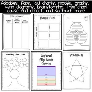 Graphic Organizer Interactive Notebook BUNDLE - Etsy