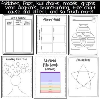 Graphic Organizer Interactive Notebook BUNDLE - Etsy