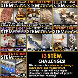 Ancient Civilizations STEM Challenges Ancient World History Activities ...