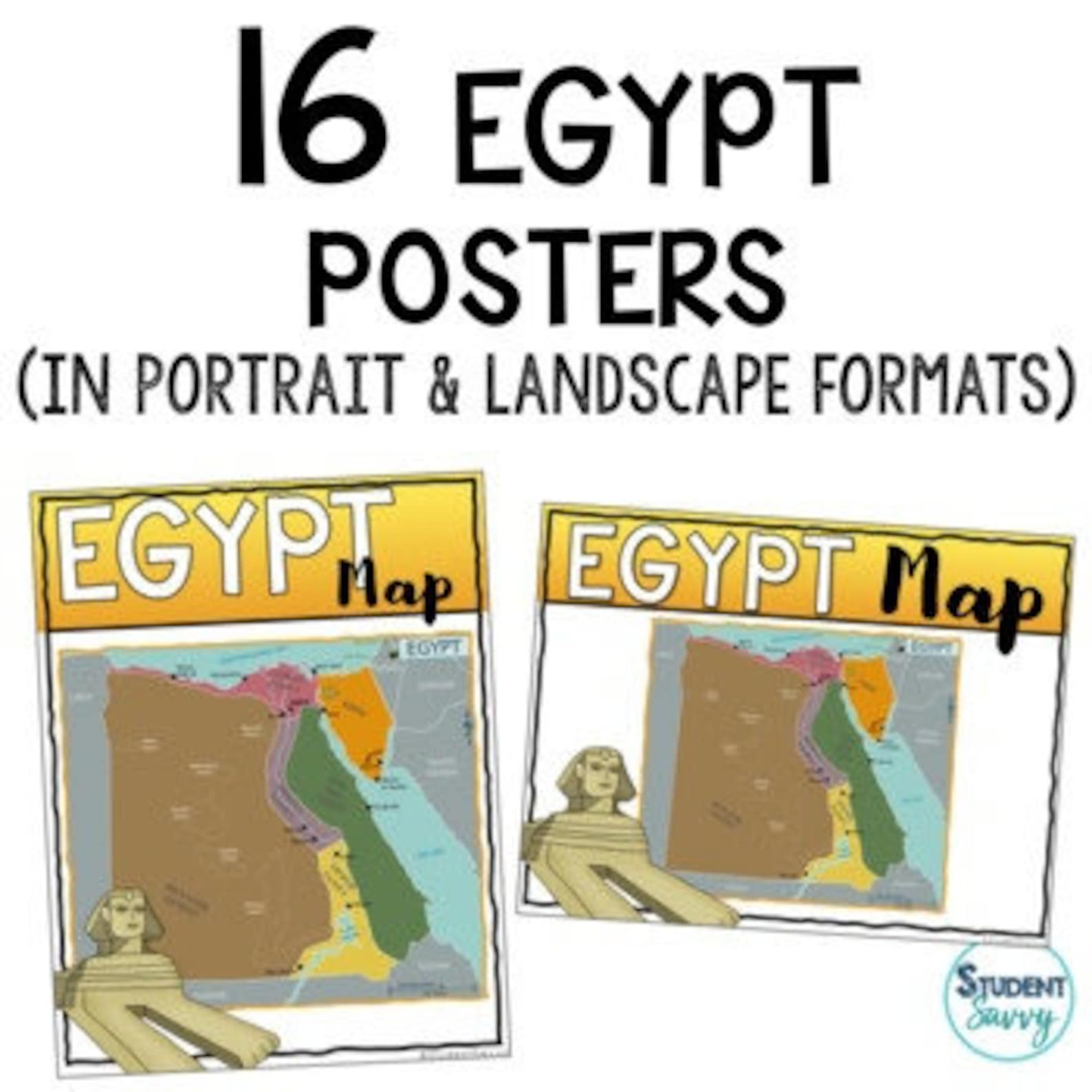 Ancient Egypt Posters | Classroom Timeline & Map (PDF) - Etsy