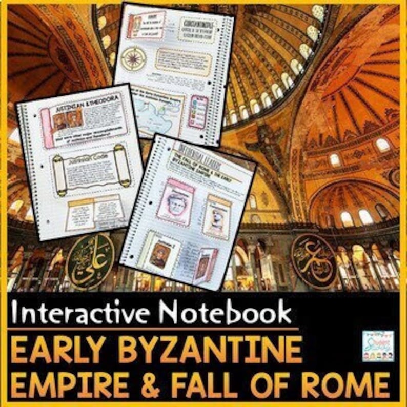 Early Byzantine Empire Interactive Notebook Worksheets Activities ...
