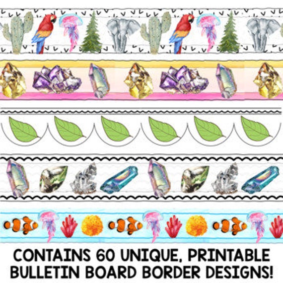 Science Borders For Bulletin Boards