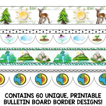 Earth Science Bulletin Board Borders Classroom Bundle- Science Borders ...