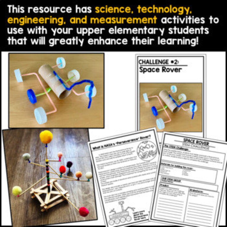 Space STEM Challenges Activities Project - Rover NASA Solar System ...