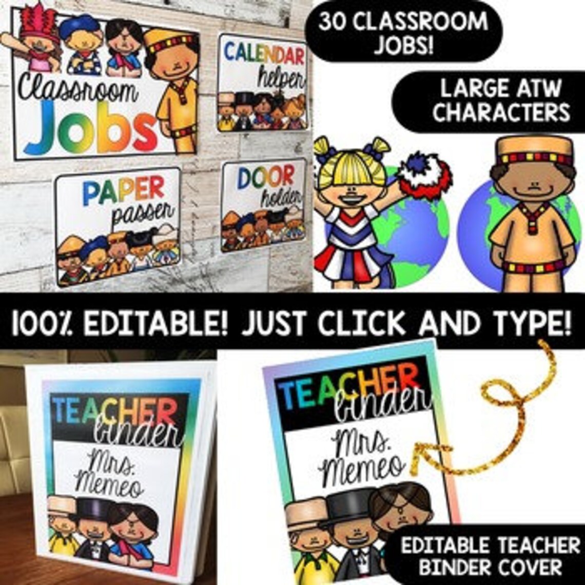 Around the World Classroom Decor - Editable | Countries Around the ...