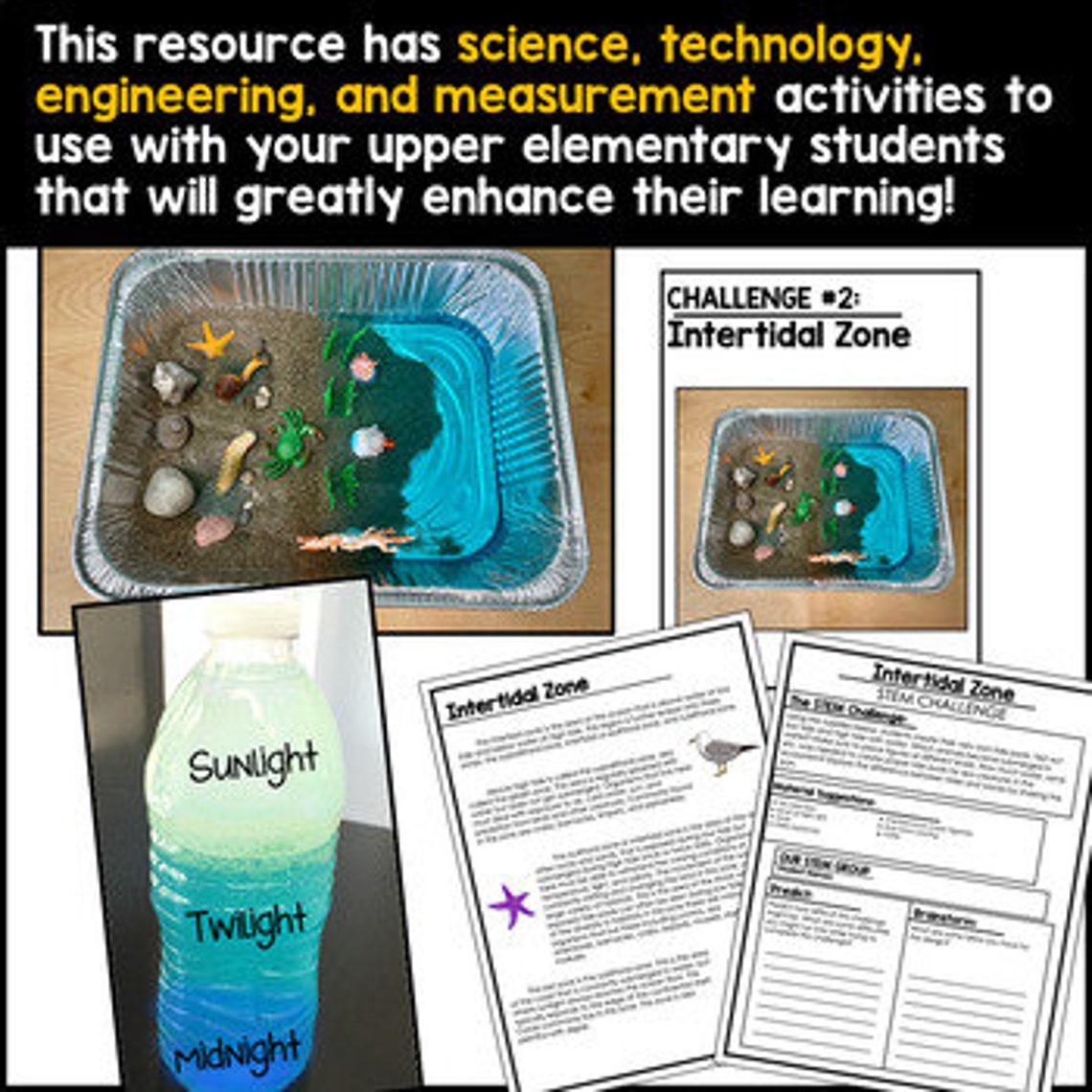 Ocean STEM Activities Challenges - Earth Science Oceanology Zones ...