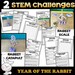Chinese New Year STEM Challenges 2023 - Year of the Rabbit Activities ...