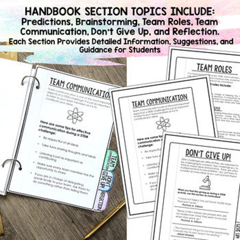 STEM Guide Handbook | PBL Guide Handbook EDITABLE - Etsy