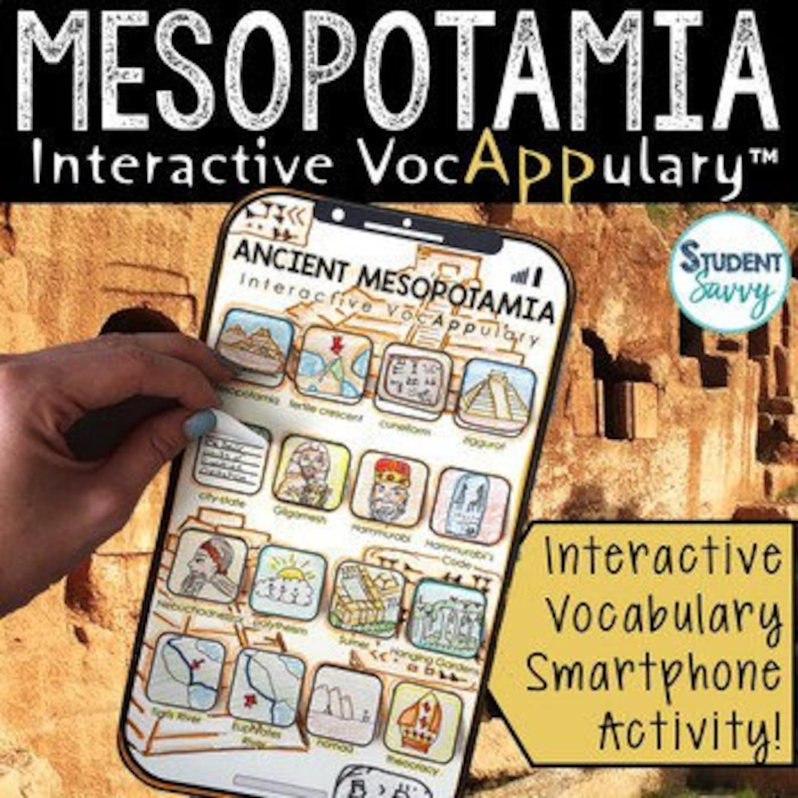 Ancient Mesopotamia Interactive Vocappulary™ - Mesopotamia Vocabulary ...