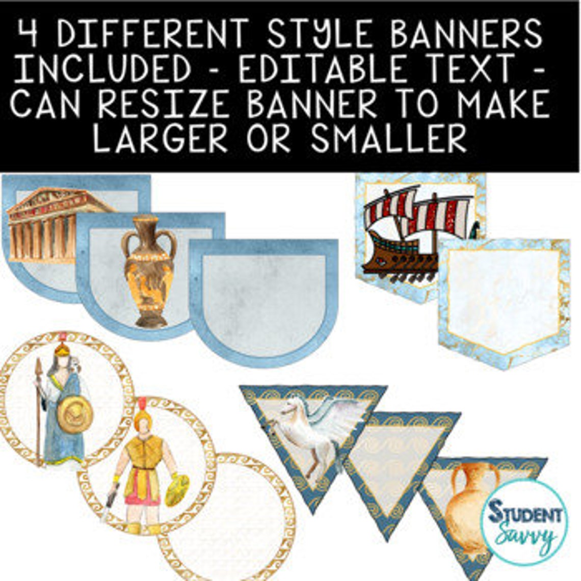 Ancient Greece Bulletin Board Kit | Greece Posters | Borders | Banners ...