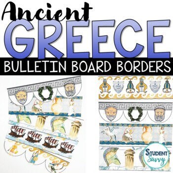 Ancient Greece Bulletin Board Borders Printable Greece History ...