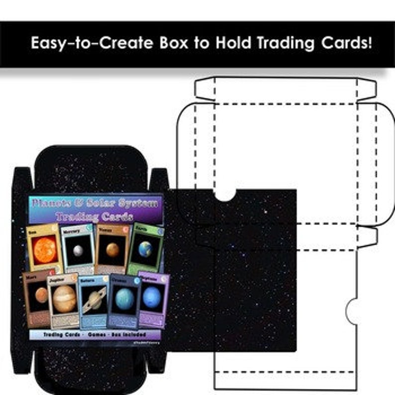 Solar System and Planets Activities Trading Cards Games - Etsy