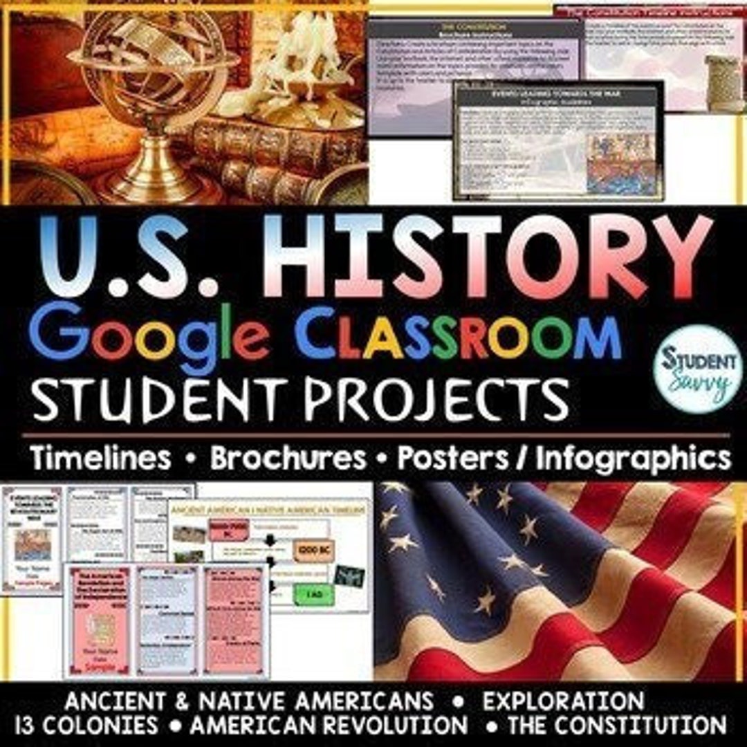 US History Google Classroom Projects Bundle | United States - Etsy