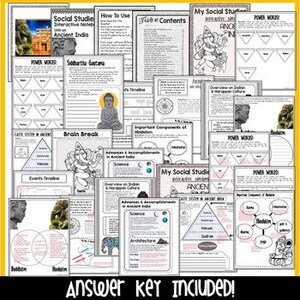 Ancient India Interactive Notebook - History Social Studies Worksheets ...