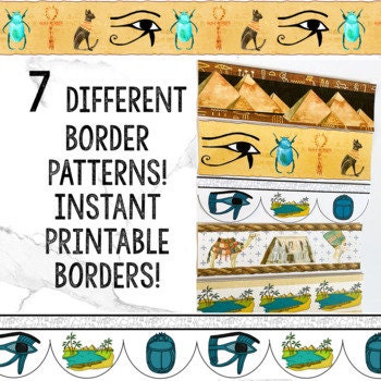 Ancient Egypt Bulletin Board Kit - Egypt Posters - Borders Banners ...