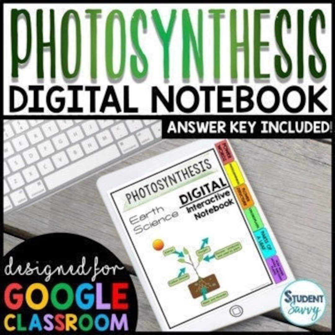 Digital Interactive Notebook | Photosynthesis Google Classroom - Etsy