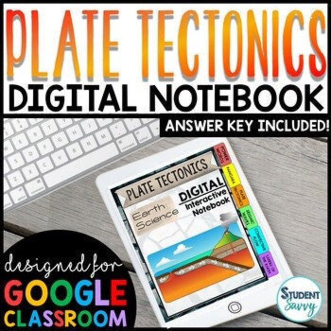 Digital Interactive Notebook | Plate Tectonics Google Classroom - Etsy