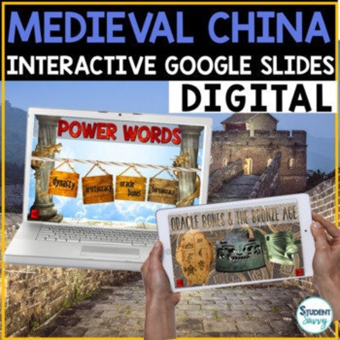 Medieval China Google Classroom Distance Learning | China Google Slides ...