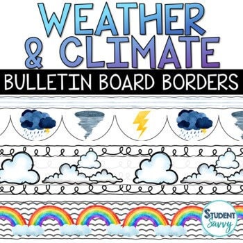 Weather and Climate Bulletin Board Borders | Weather Borders - Etsy