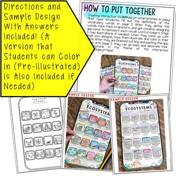 Ecosystems Interactive Vocappulary - Vocabulary App Activity - Etsy
