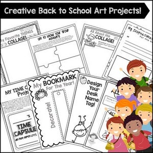 Beginning of the Year Activities - Creative Writing & Art Collection - Etsy