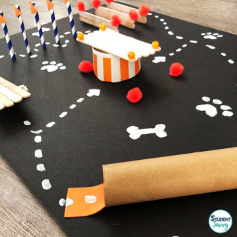 Dog Theme STEM Challenges STEAM Activities Agility Course Dog Treat ...
