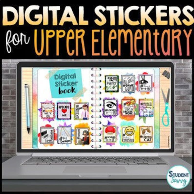 Digital Stickers for Google Slides and Seesaw Upper - Etsy