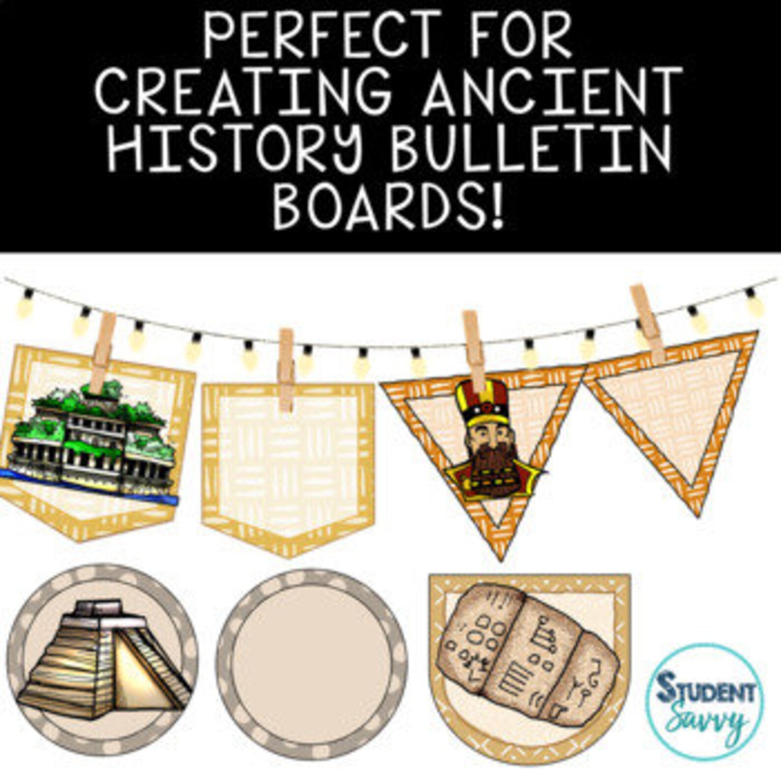 Ancient Mesopotamia Bulletin Board Kit Posters Borders Banners Maps ...