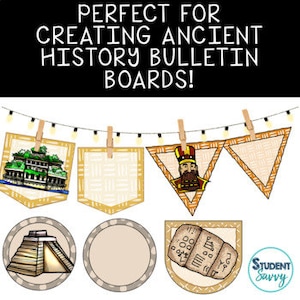 Ancient Mesopotamia Bulletin Board Kit Posters Borders Banners Maps ...