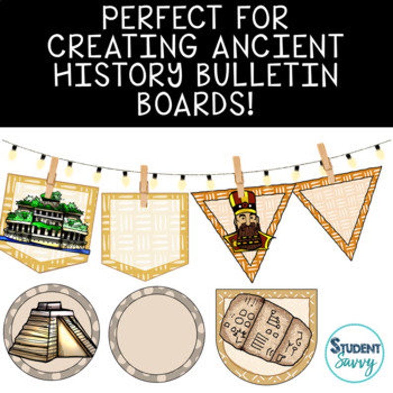 Ancient Mesopotamia Bulletin Board Kit Posters Borders Banners Maps ...