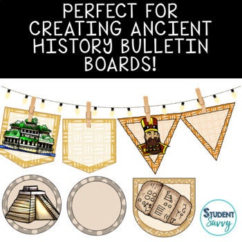 Ancient Mesopotamia Bulletin Board Kit Posters Borders Banners Maps ...