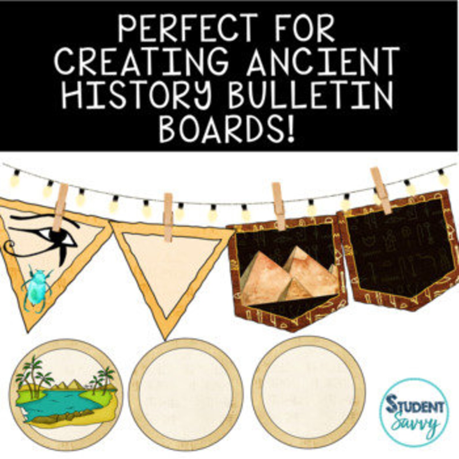 Ancient Egypt Banners Printable Egyptian History Classroom Decor ...