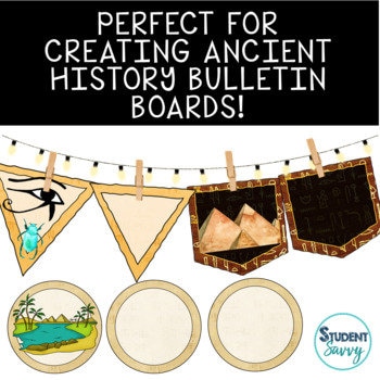 Ancient Egypt Banners Printable Egyptian History Classroom Decor ...