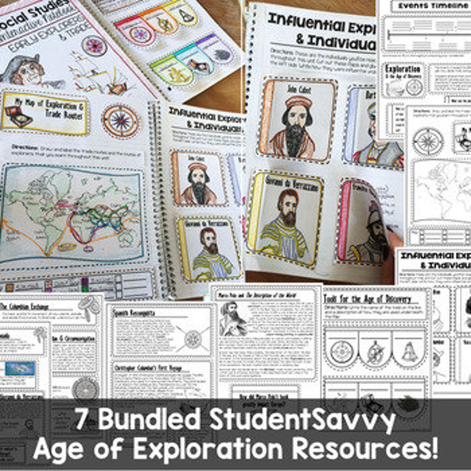 The Age of Exploration Activities | Early European Explorers Activities ...