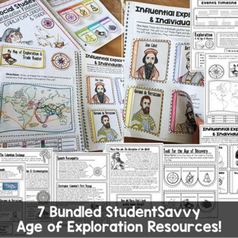 The Age of Exploration Activities | Early European Explorers Activities ...