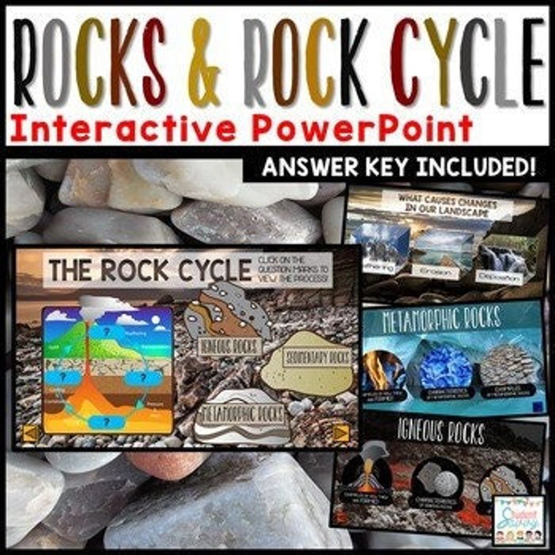Rock Cycle Powerpoint & Google Slides Distance Learning | Interactive ...