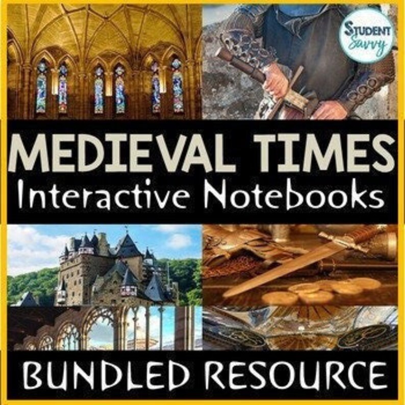 Medieval Times Middle Ages Interactive Notebooks Europe - Etsy