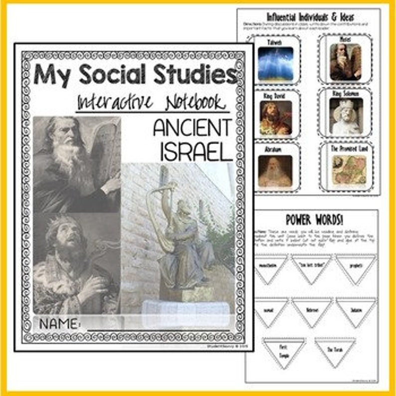 Ancient Israel Interactive Notebook | Google Classroom Print Digital ...