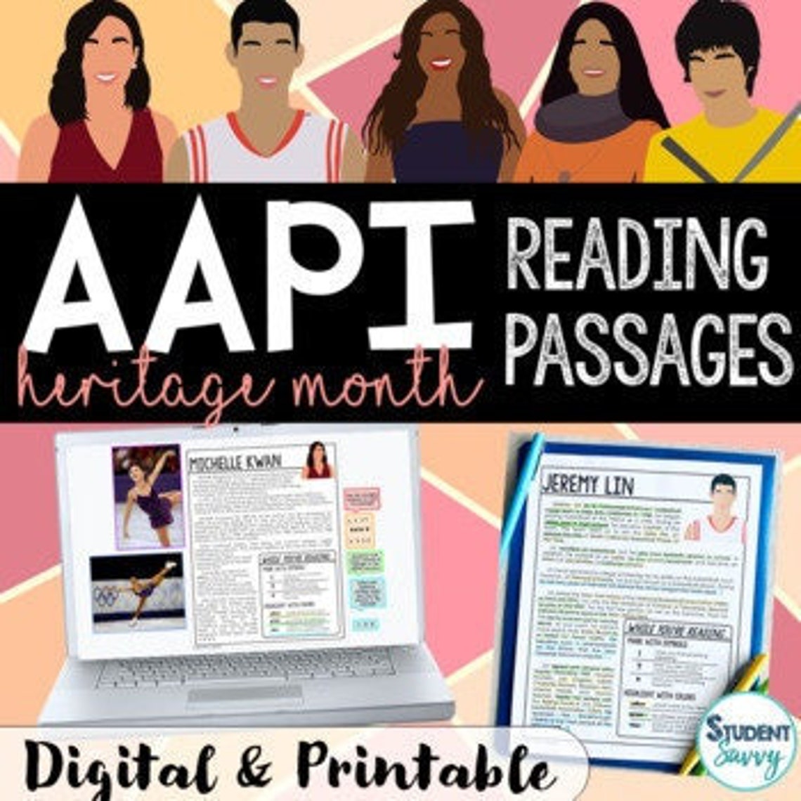AAPI Heritage Month Reading Comprehension Passages Activities Asian ...