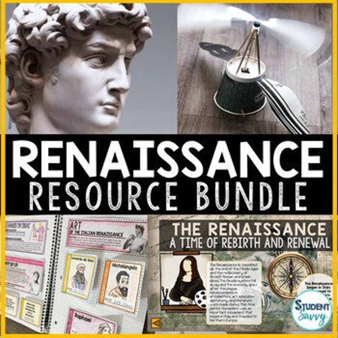 The Renaissance Activities Bundle STEM Projects Powerpoint INB Social ...
