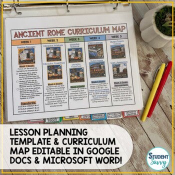 Ancient Rome Lesson Plans Templates Editable Google Docs Curriculum ...