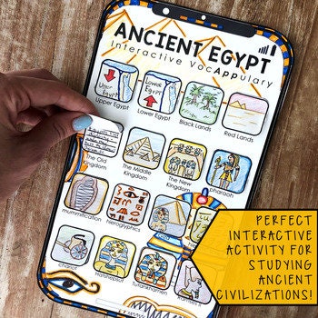 Ancient Egypt Vocabulary Activity Art Interactive Vocappulary™ Craft ...
