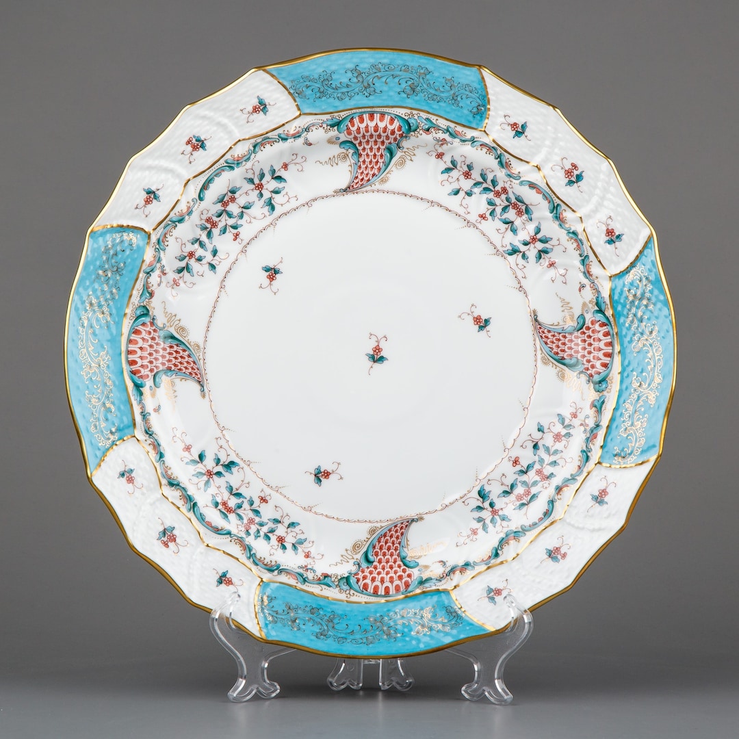 Herend Cornucopia Tupini TCA Pattern Xlarge Round Serving - Etsy