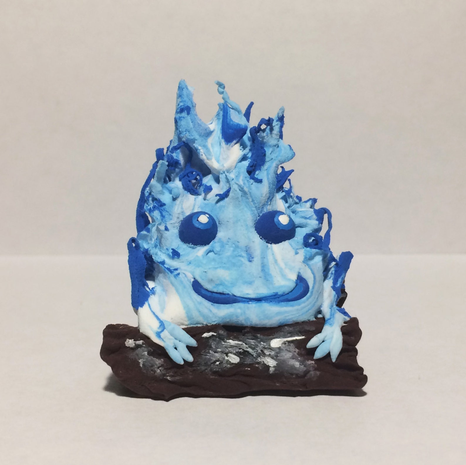 Blue Calcifer Calcifer Fire Demon from Howl's | Etsy