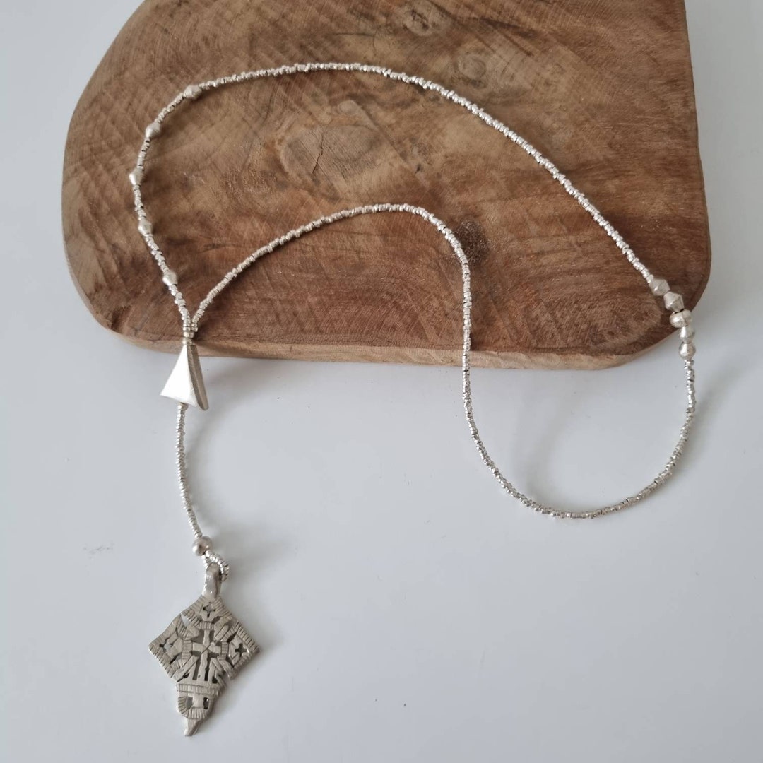 Ethiopian Coptic Cross Silver Long Necklace Coptic Crosses - Etsy